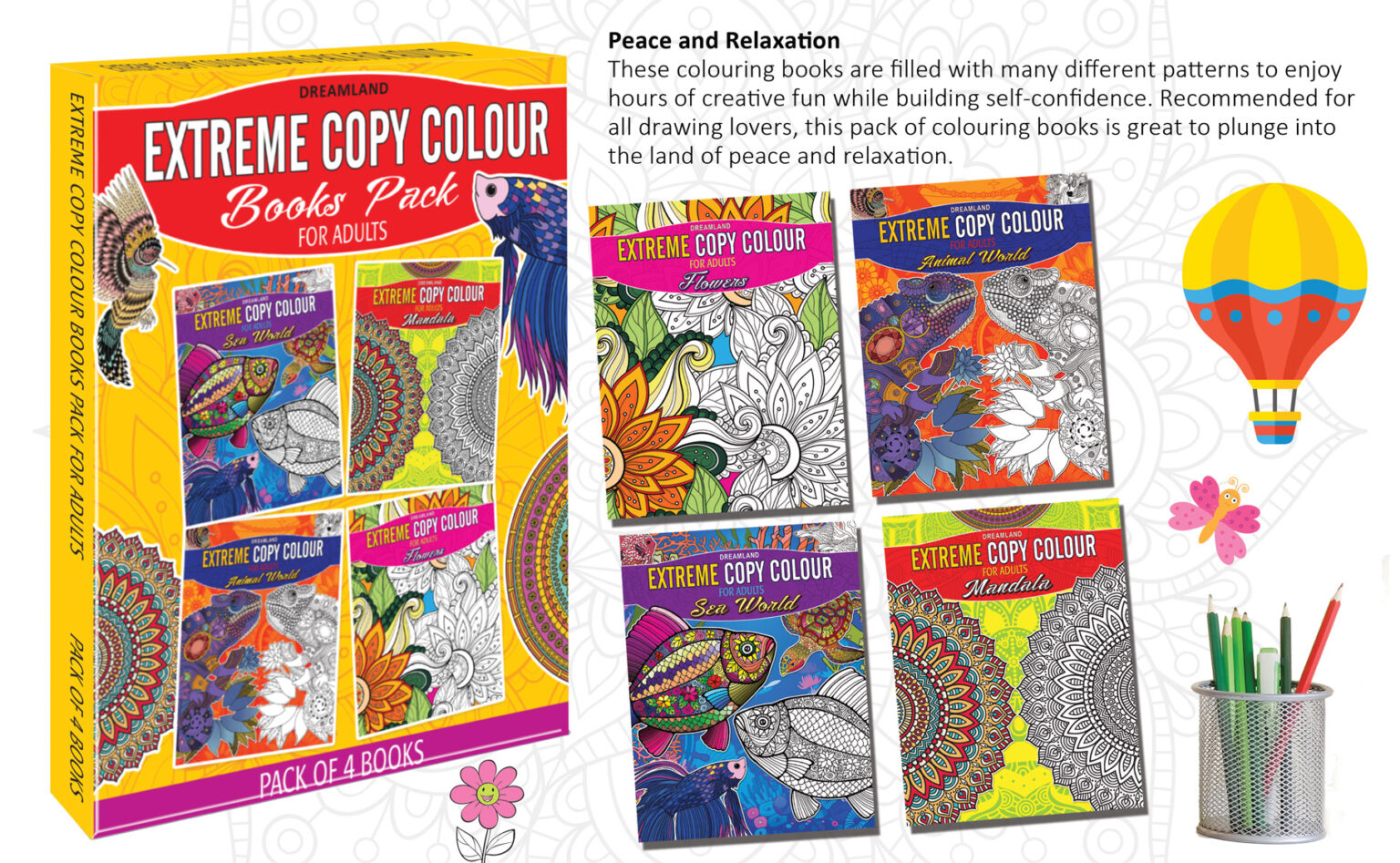 Extreme Copy Colour - 4 Books Pack