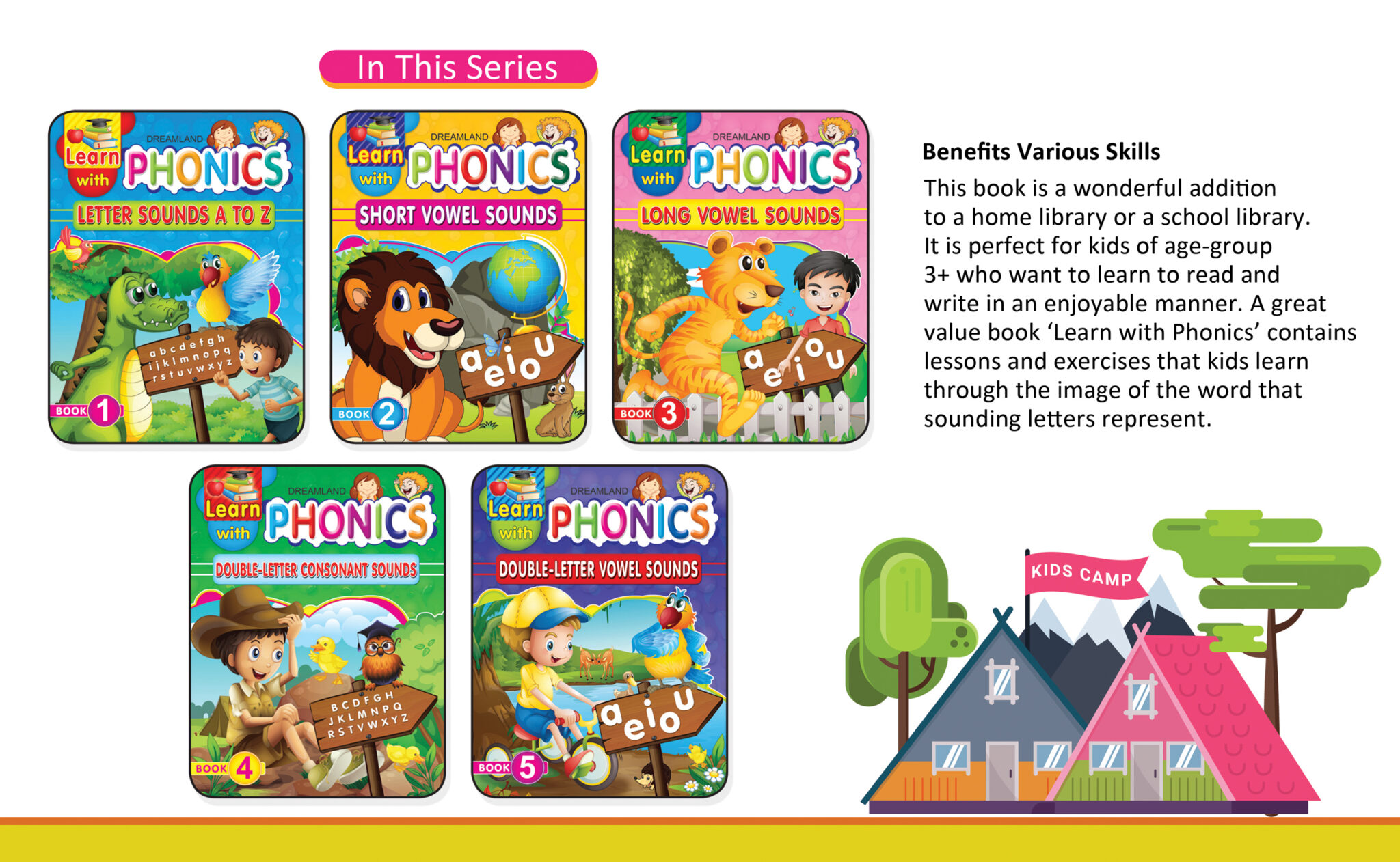 Letter Sounds A to Z - Learn With Phonics - Book 1