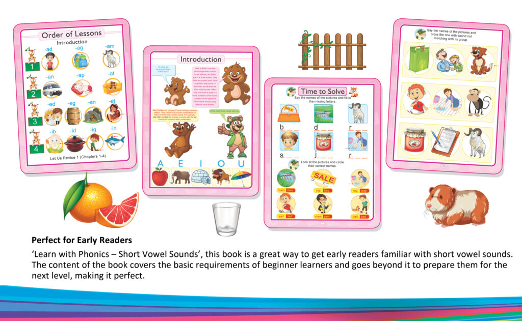 Short Vowel Sounds - Learn With Phonics - Book 2