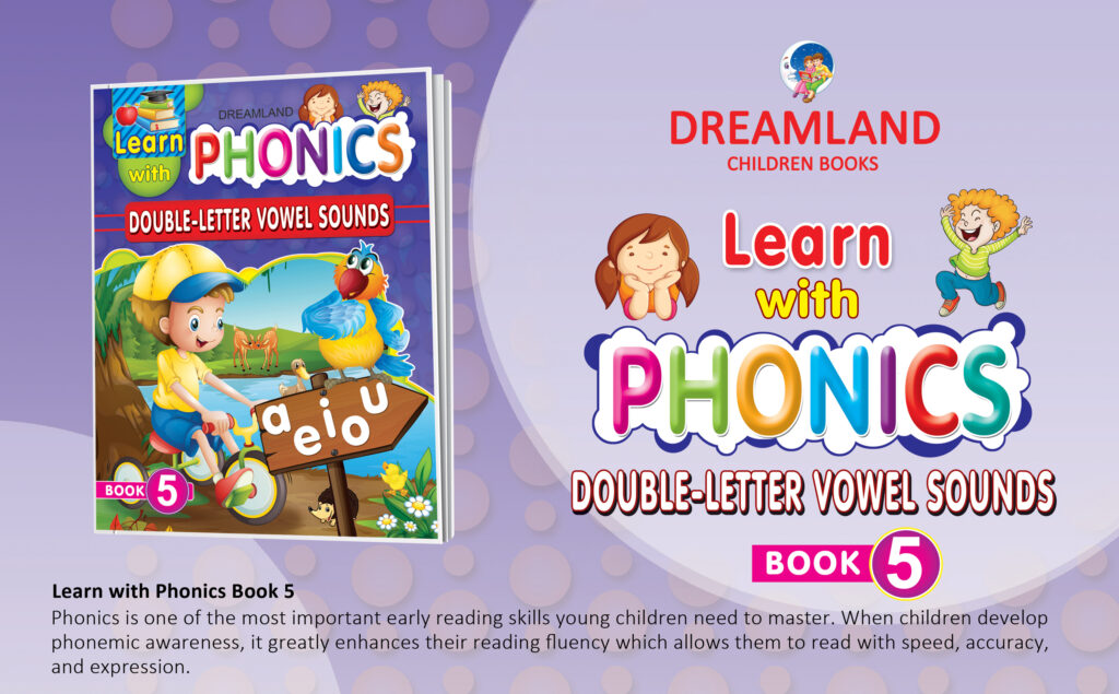 Double-Letter Vowel Sounds - Learn With Phonics - Book 5