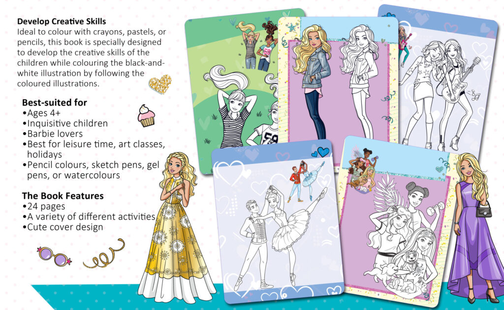 Barbie Copy Colouring Book