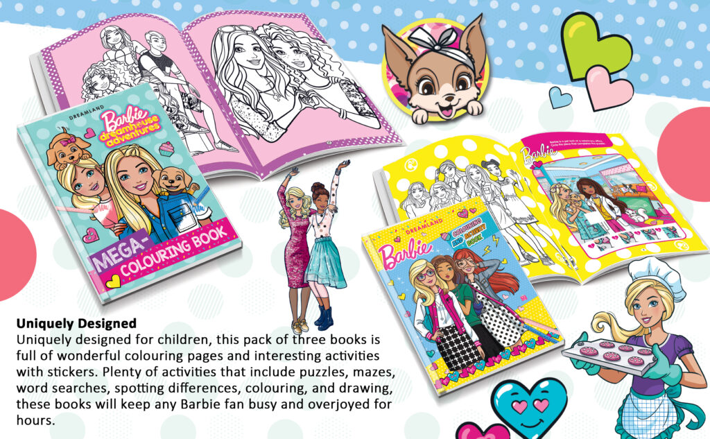 Barbie Colouring and Activity - 4 Books Pack