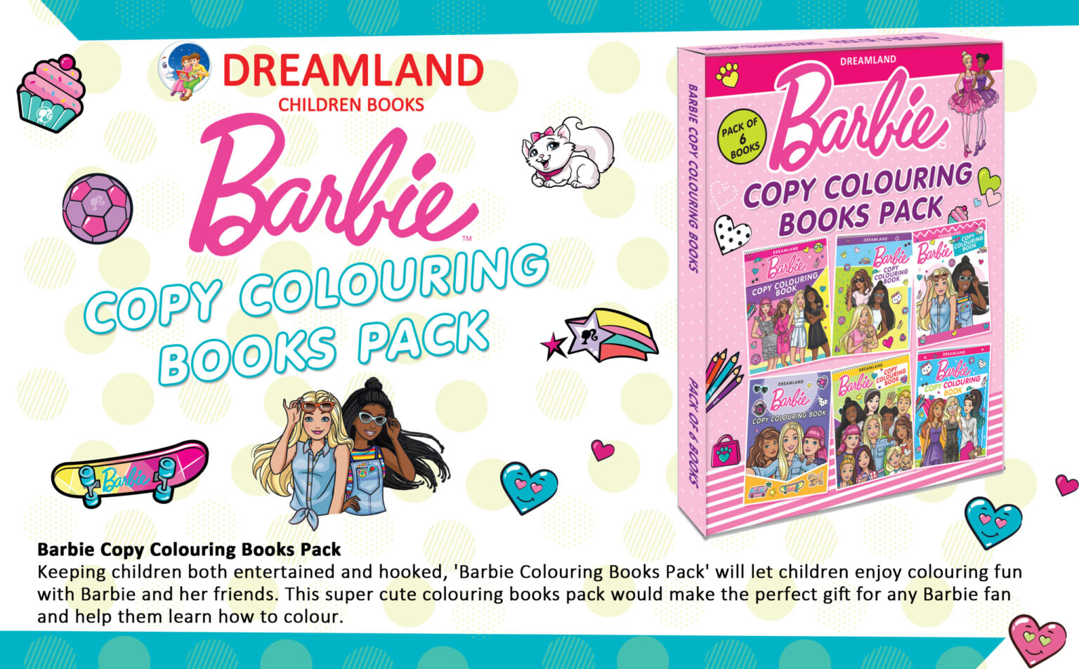 Barbie Copy Colouring - 6 Books Pack