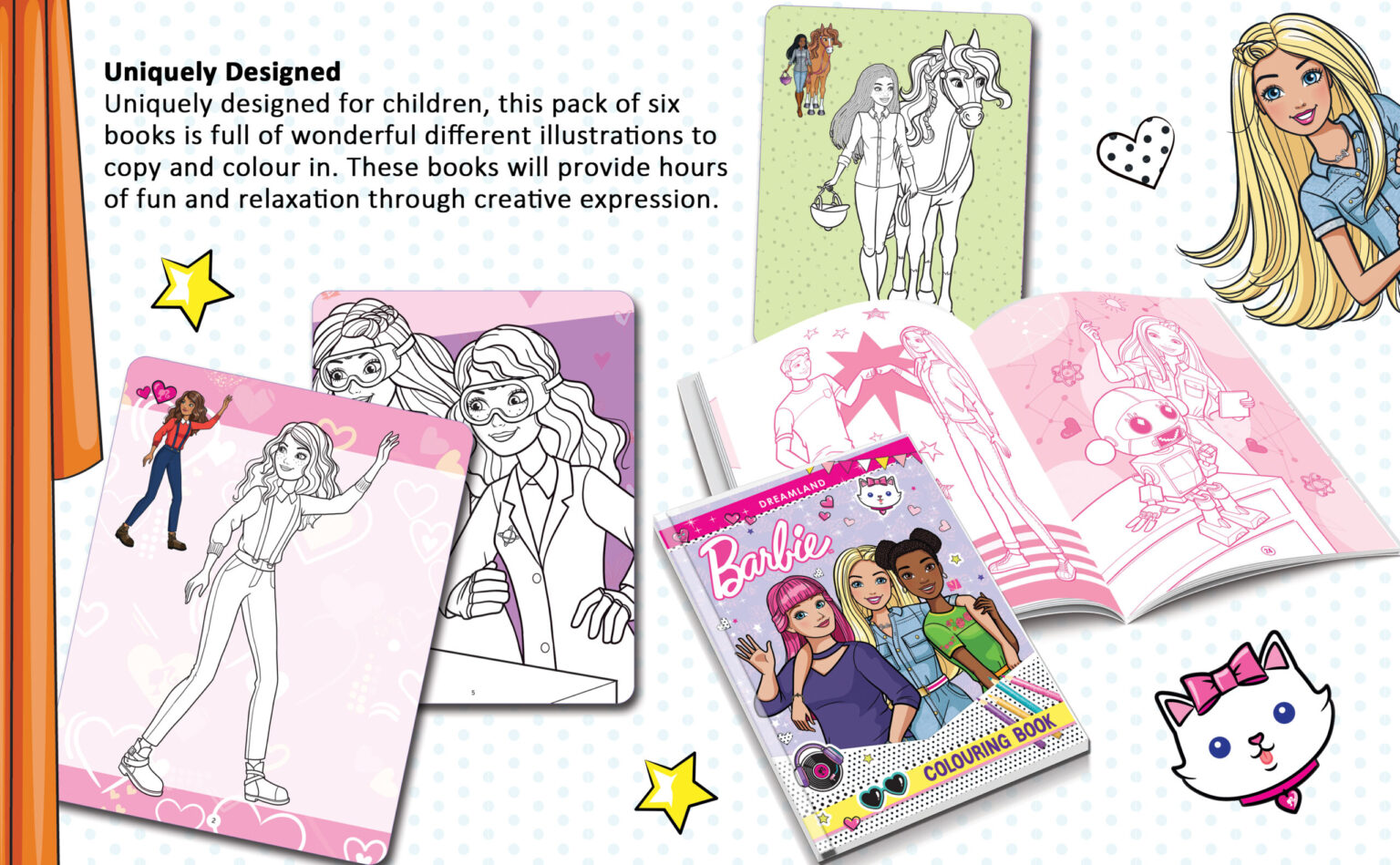 Barbie Copy Colouring - 6 Books Pack