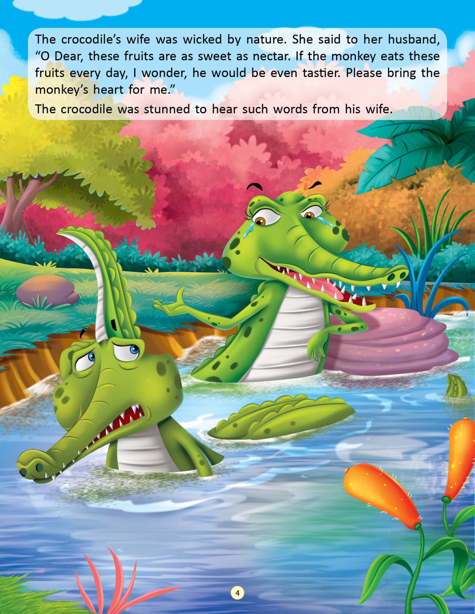 The Monkey and The Crocodile - Book 1 (Famous Moral Stories from ...
