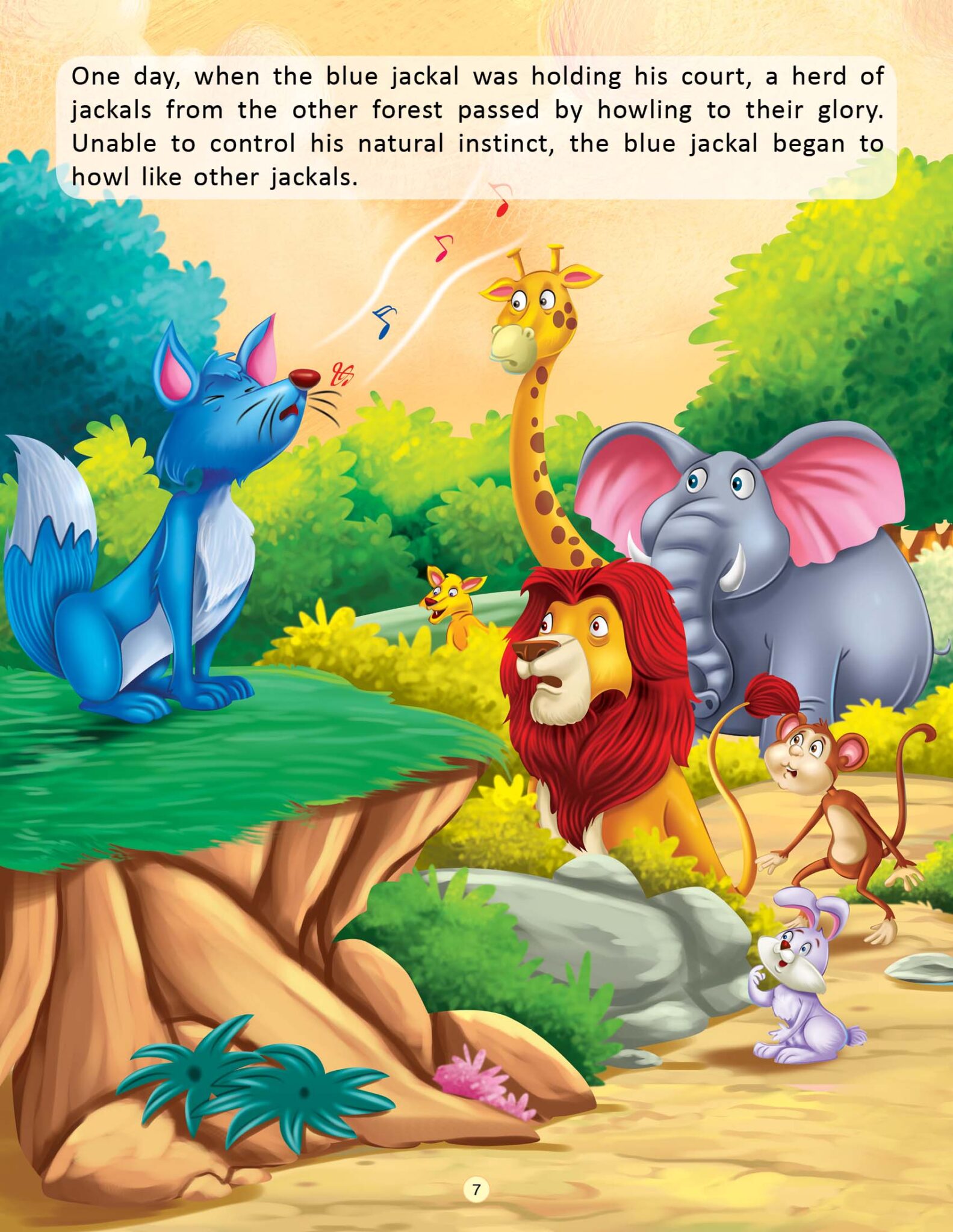 Blue Dyed Jackal - Book 5 (Famous Moral Stories from Panchtantra)