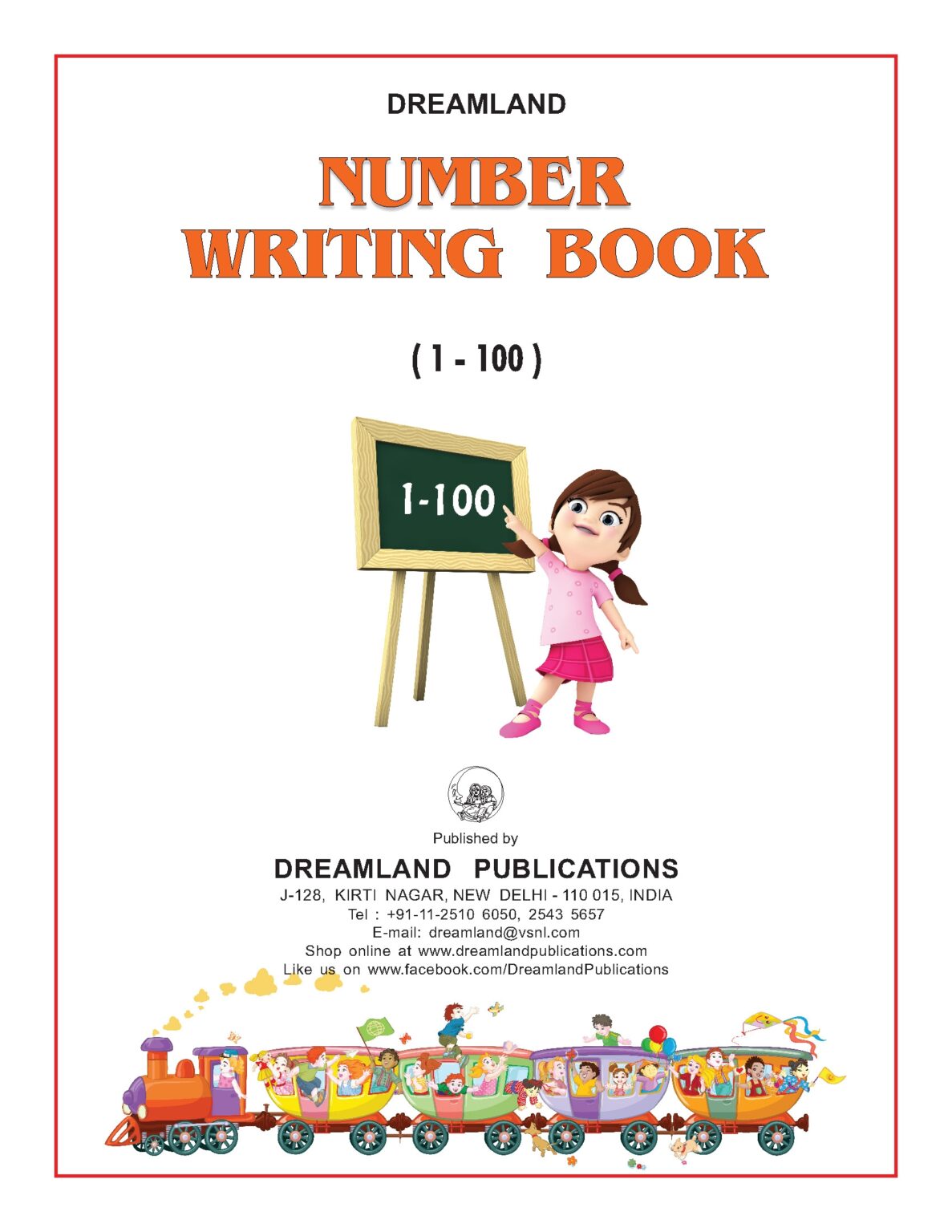 Number Writing Book 1-100