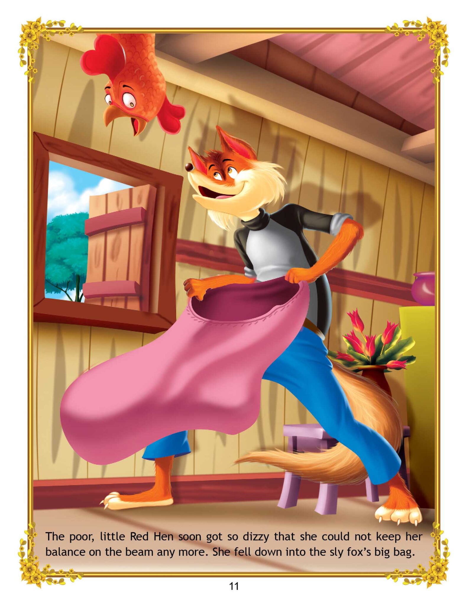 The Sly Fox and the Little Red Hen - Uncle Moon's Fairy Tales