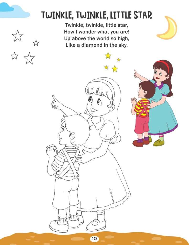 Nursery Rhymes - Creative Colouring Book