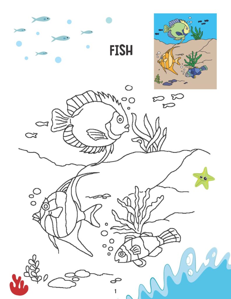 Water Animals - Creative Colouring Book