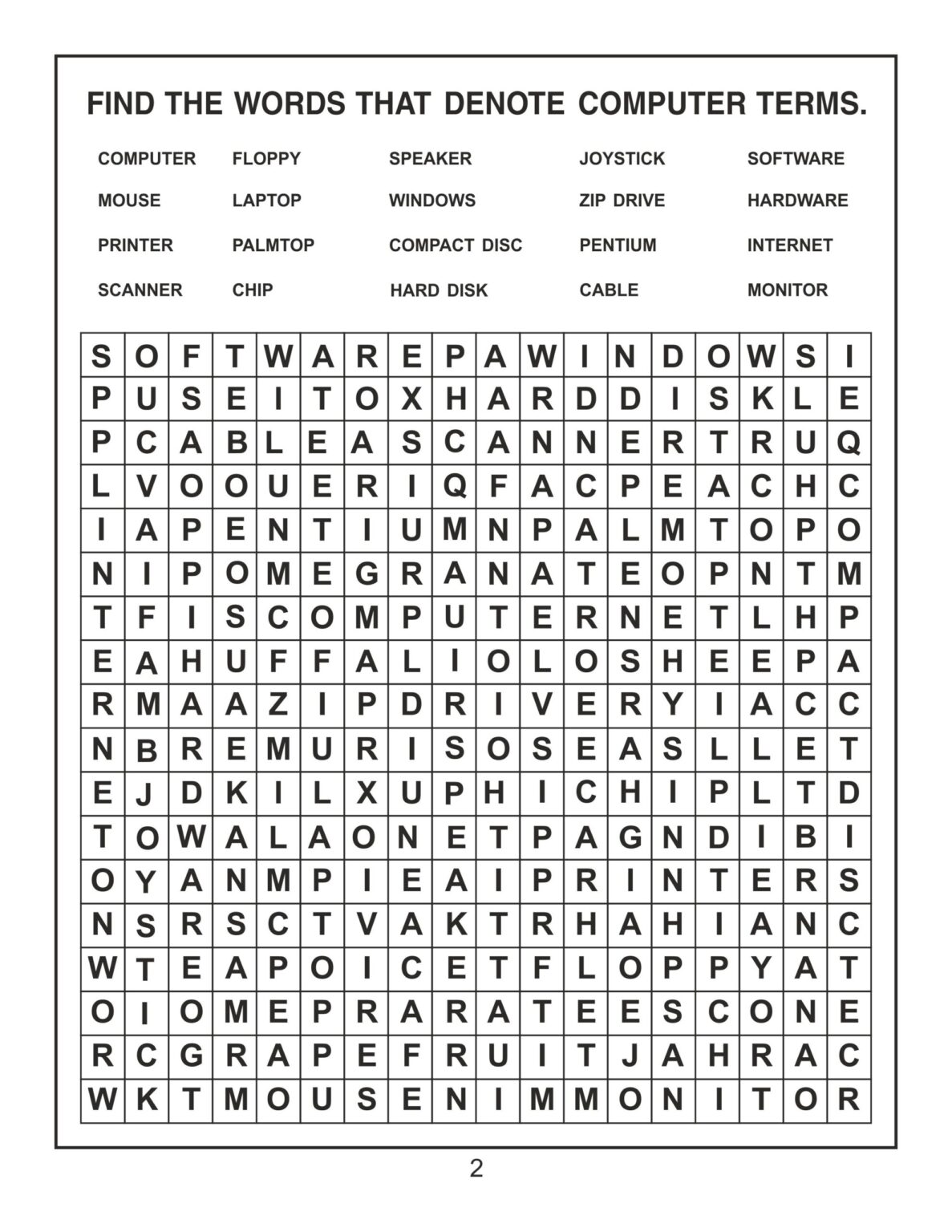 Find the Words Part - 4