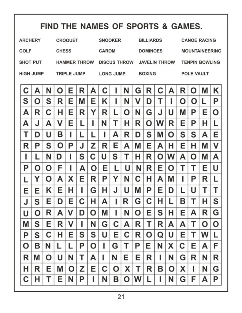 Find the Words Part - 4