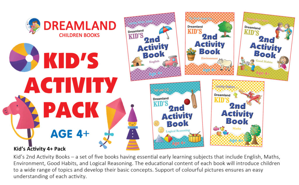 Kid's 2nd Activity - 5 Books Pack - Age 4+