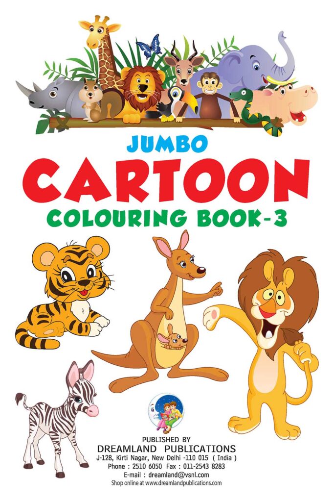 Jumbo Cartoon Colouring Book - 3