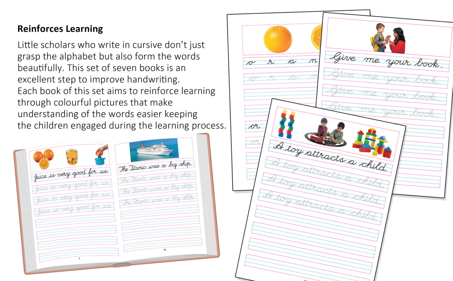 Cursive Writing - 7 Books Pack