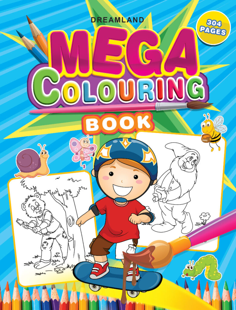 Colouring Activity Books For Kids | Dinosaur & Jumbo Colouring Book