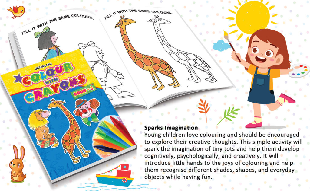 Colour With Crayons - 5 Books Pack