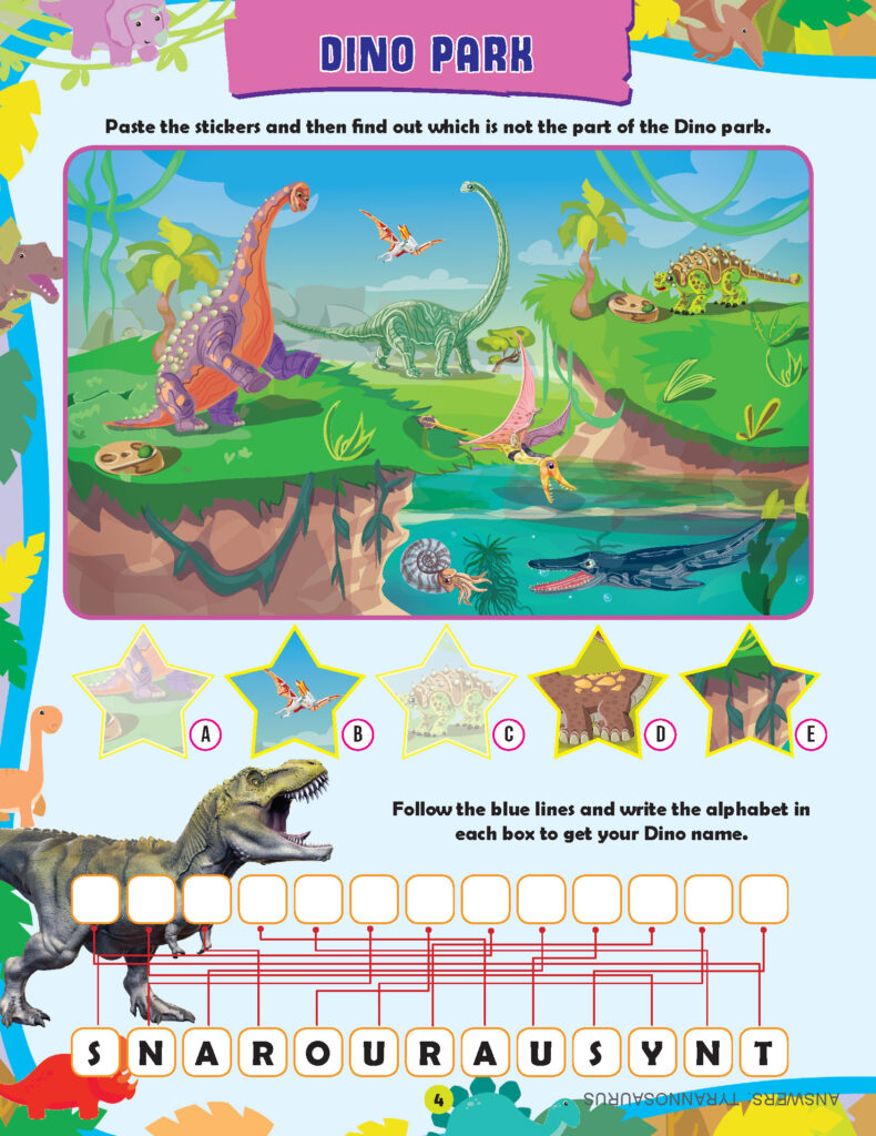 Awesome Dinosaurs - Sticker Activity Book