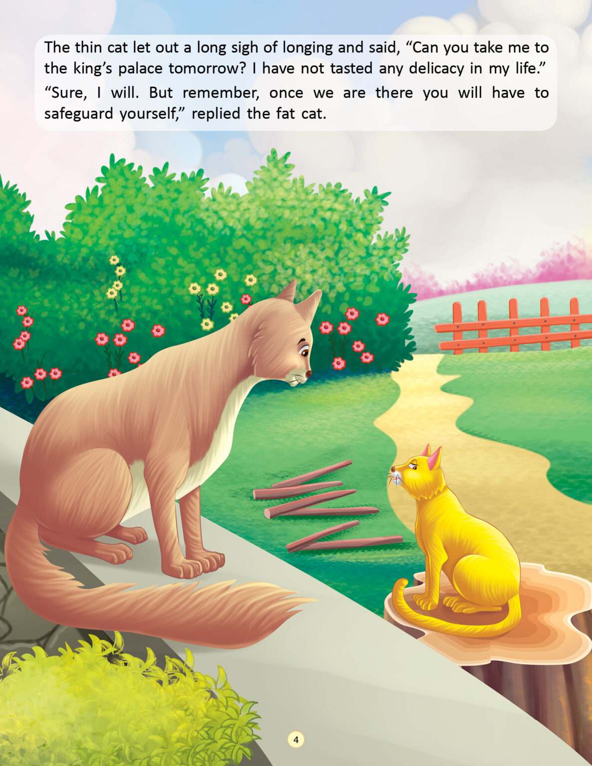 The Tale Of The Two Cats - Book 9 (Famous Moral Stories from Panchtantra)