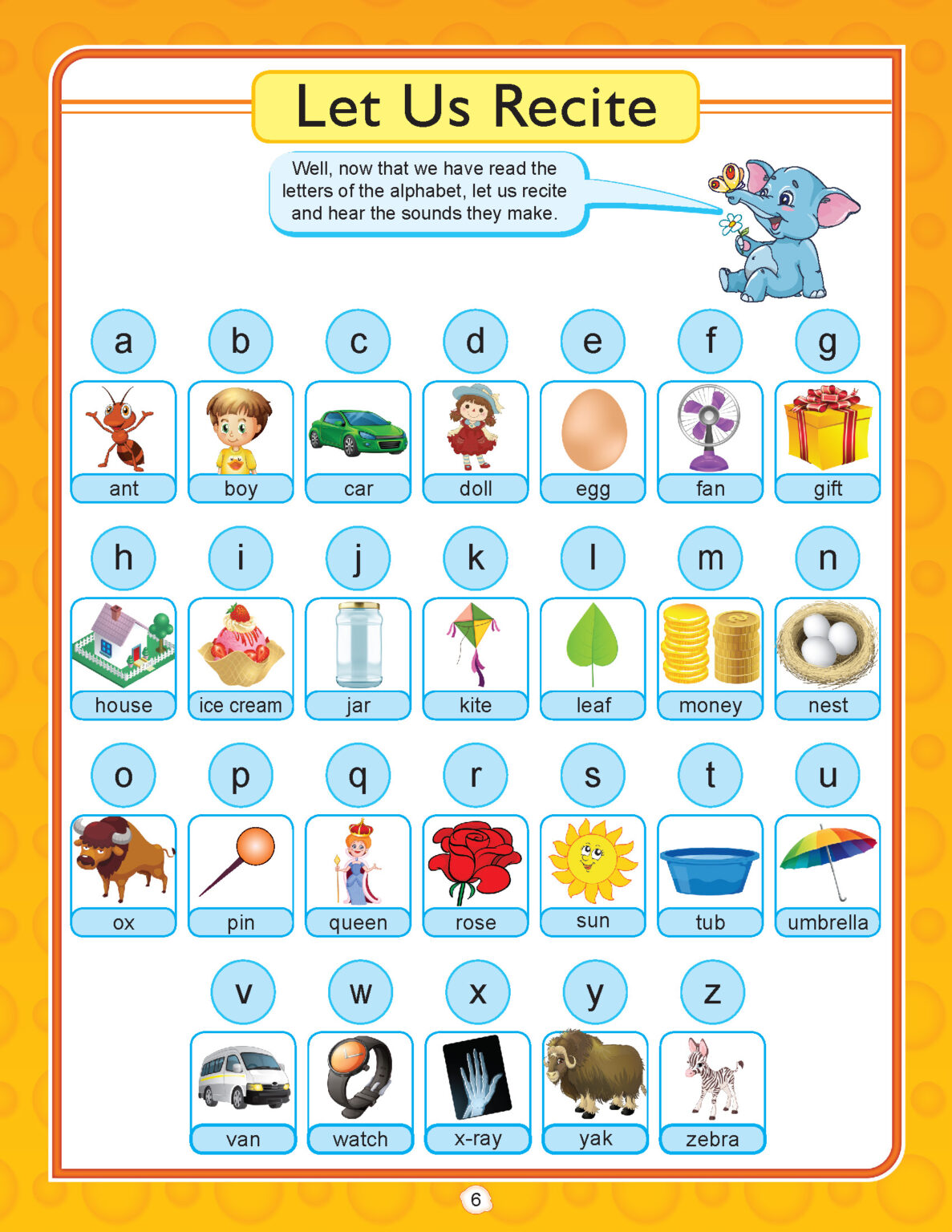 Letter Sounds A to Z - Learn With Phonics - Book 1