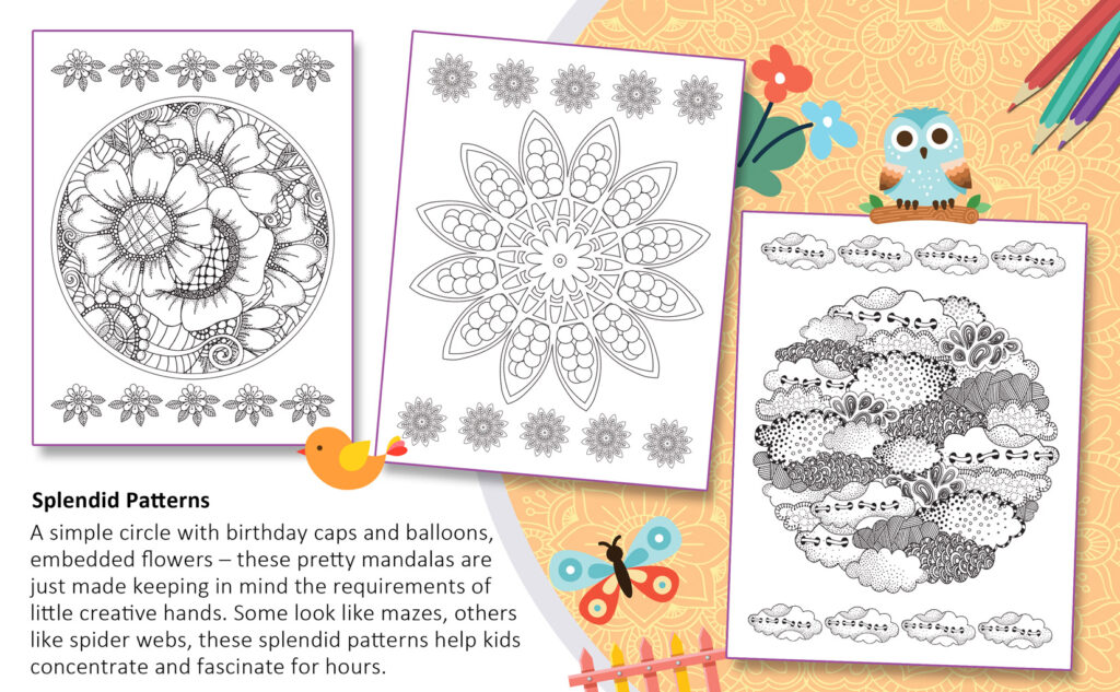 Mandala Colouring for Kids - Book 1