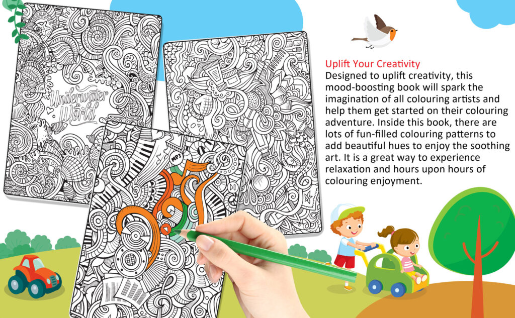Patterns - Creative Doodle Colouring