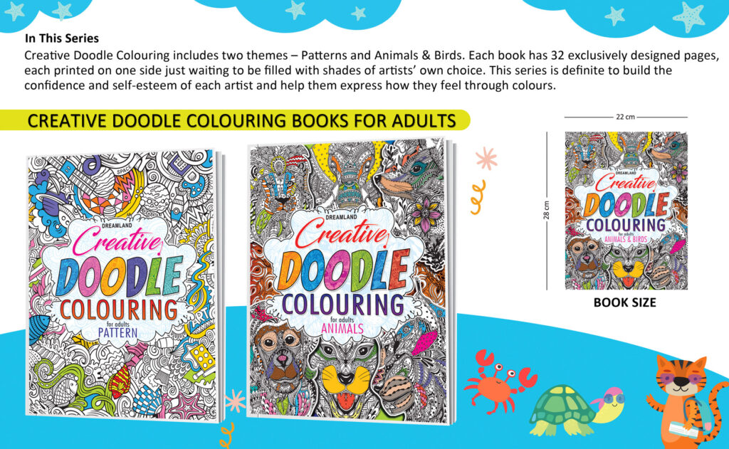 Animals & Birds - Creative Doodle Colouring
