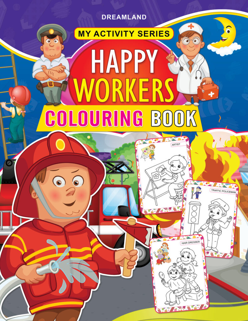 Happy Workers Colouring Book - My Activity