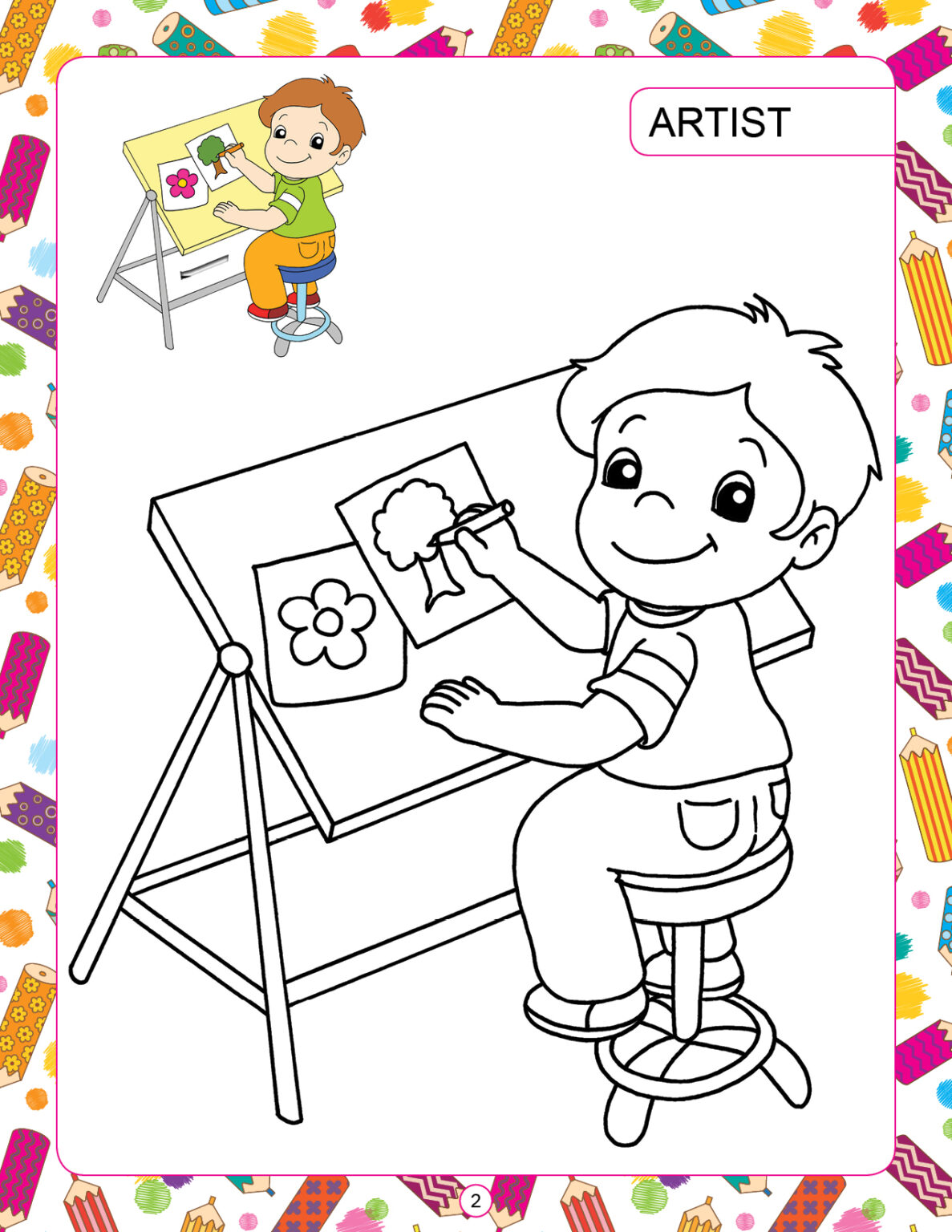 Happy Workers Colouring Book - My Activity
