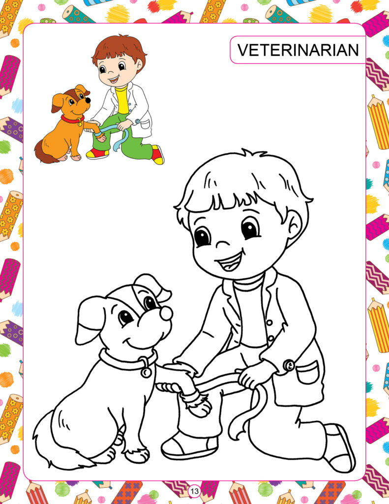 Happy Workers Colouring Book - My Activity