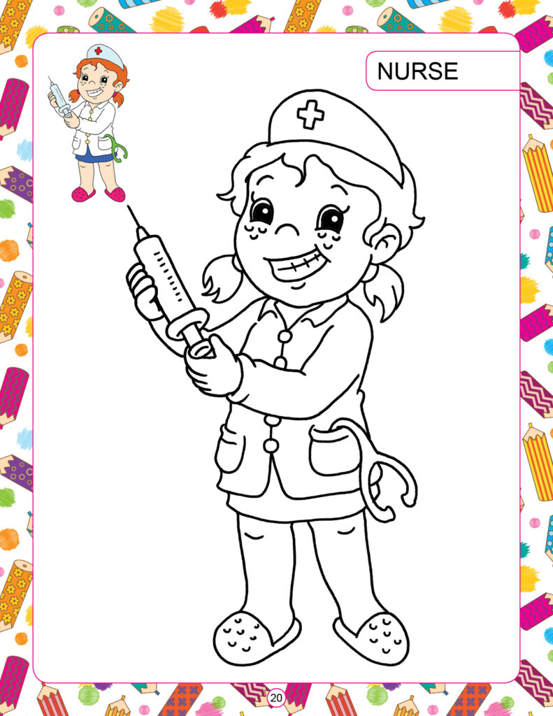 Happy Workers Colouring Book - My Activity