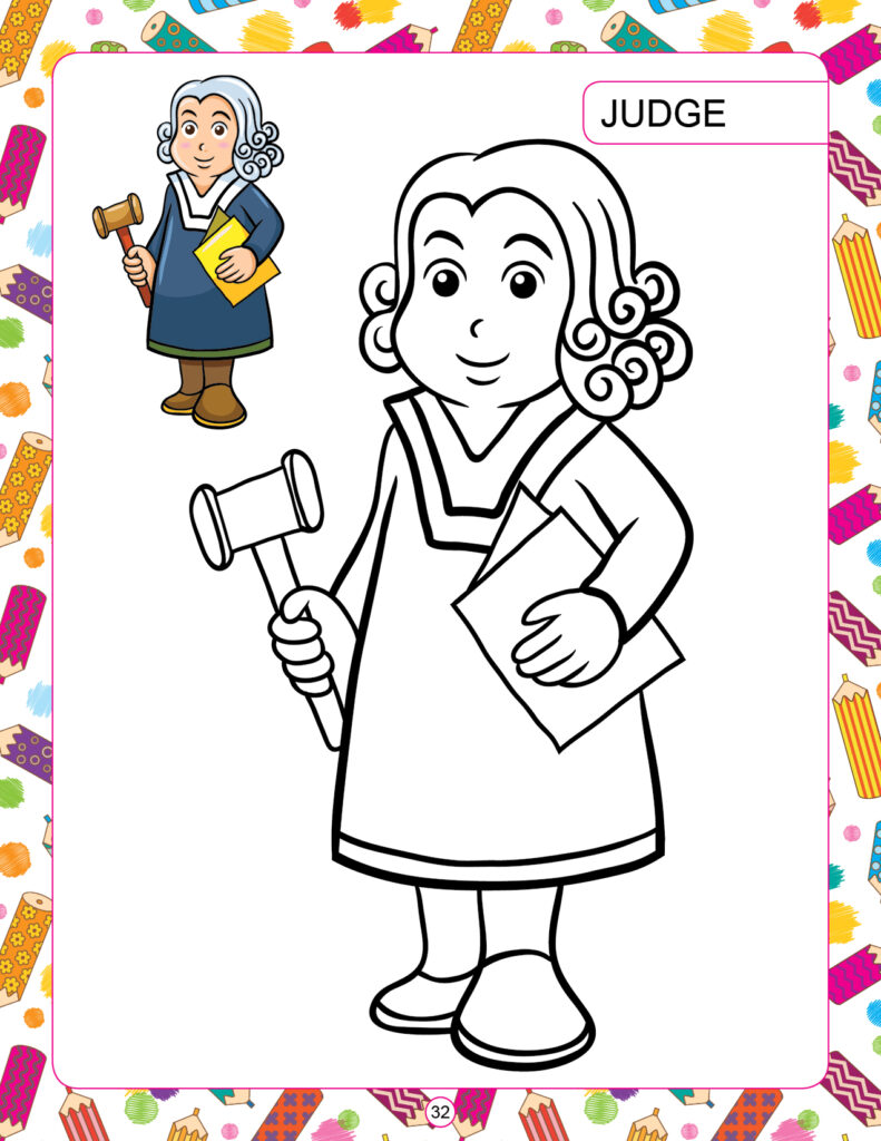 Happy Workers Colouring Book - My Activity