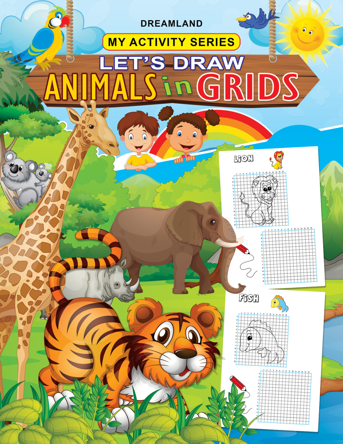 Let's Draw Animals in Grids - My Activity