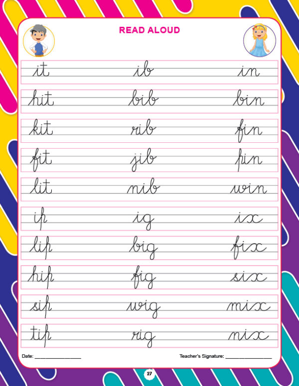 English Assignment - Kindergarten Books