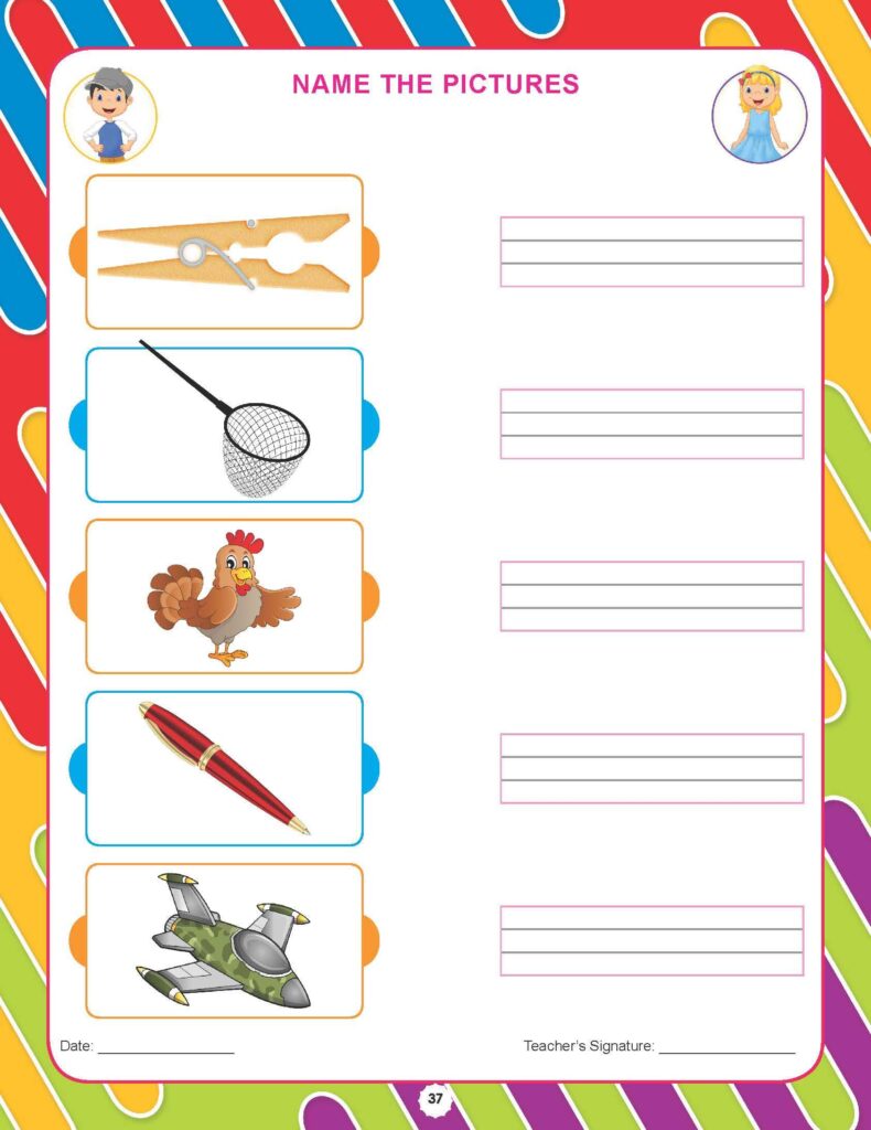 English Work Book - Kindergarten Books