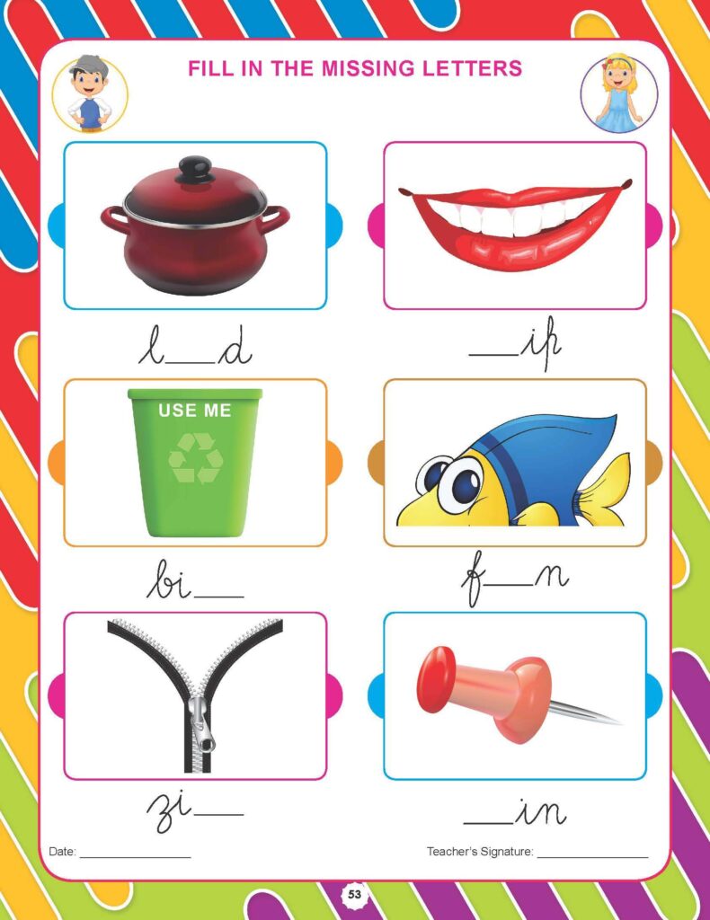 English Work Book - Kindergarten Books