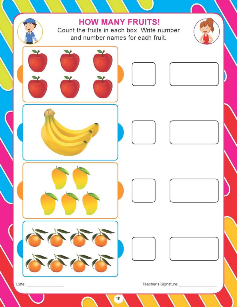 Maths Work Book - Kindergarten Books