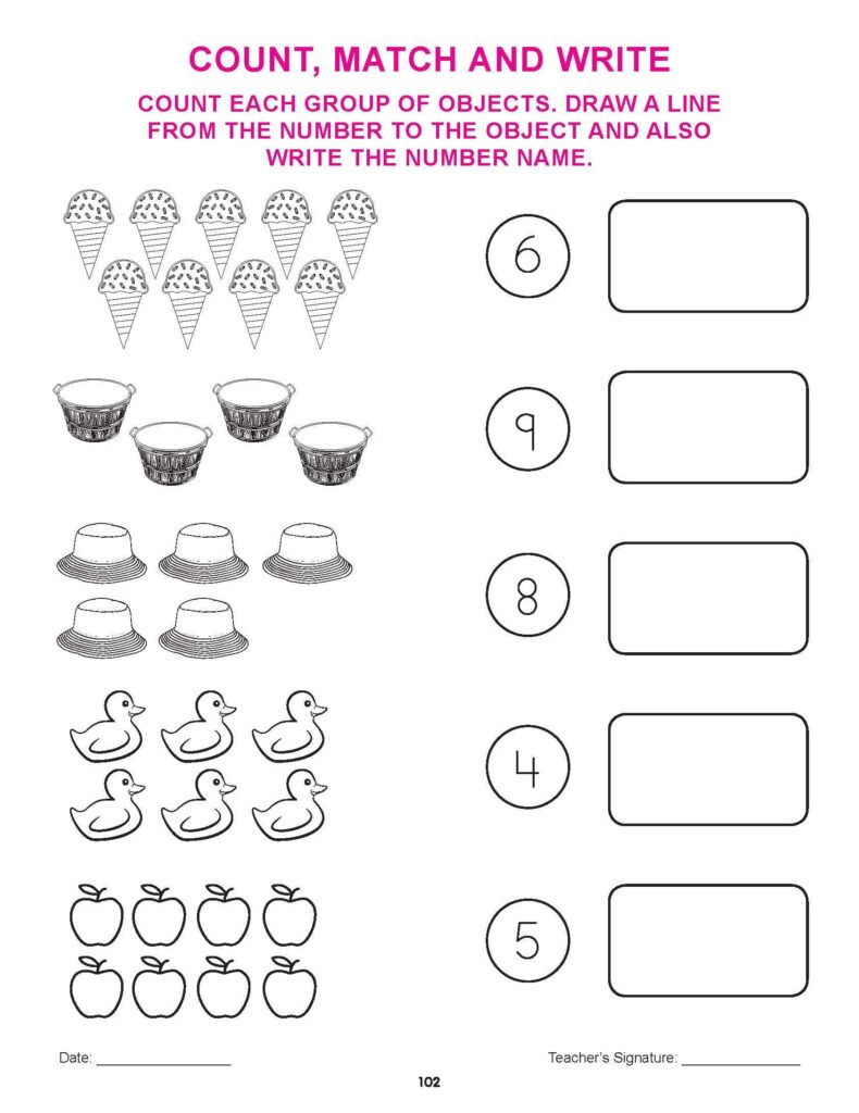 Maths Practice Book - Kindergarten Books