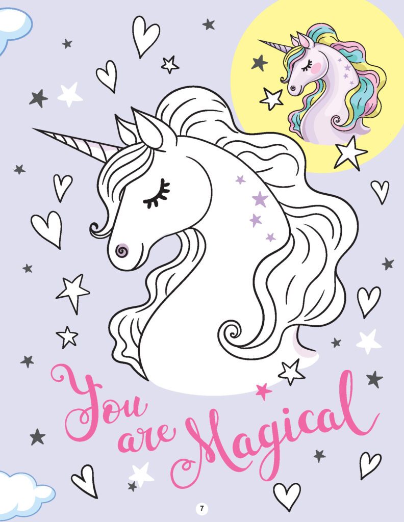 My Magical Unicorn Copy Colour Book