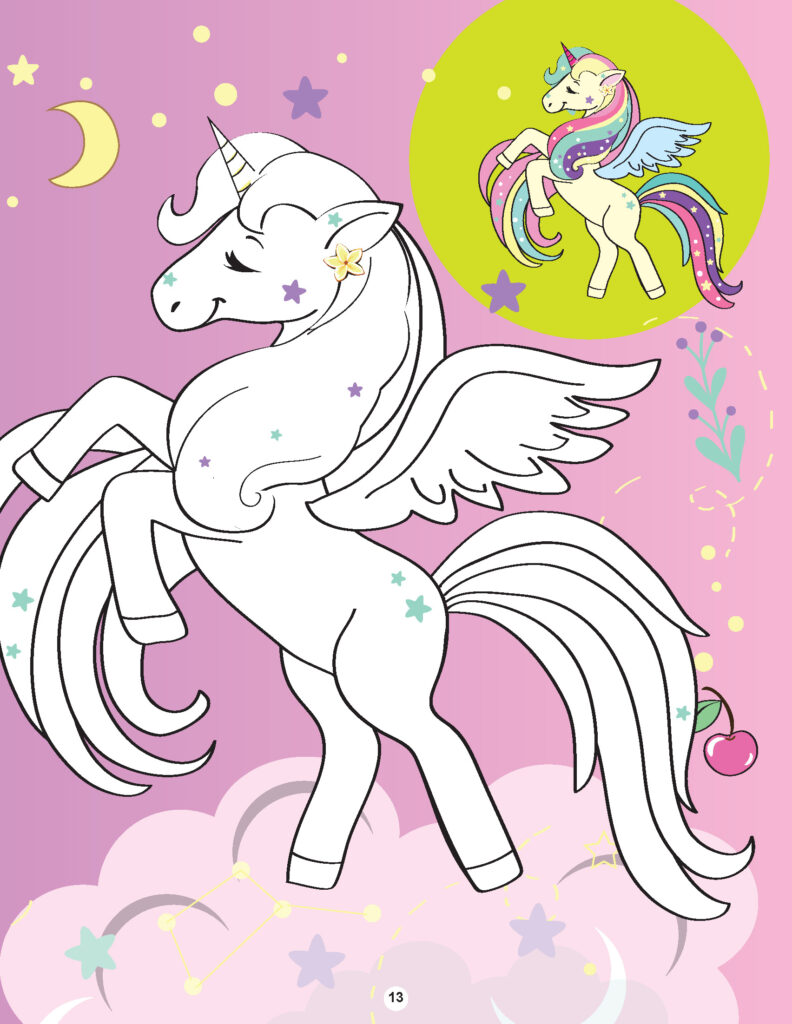 My Magical Unicorn Copy Colour Book