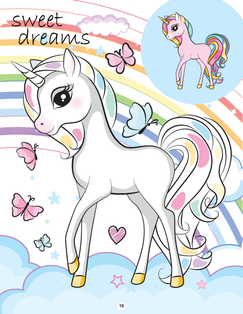 My Magical Unicorn Copy Colour Book