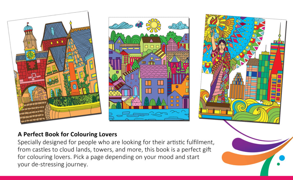 Cityscape - Colouring Book for Adults