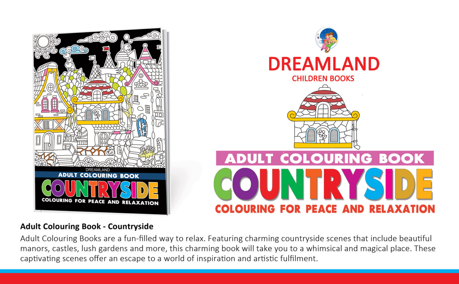 Countryside - Colouring Book for Adults