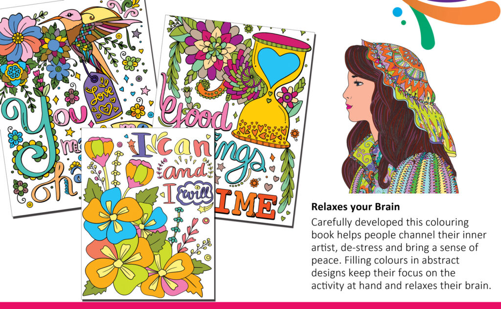 Motivation - Colouring Book for Adults