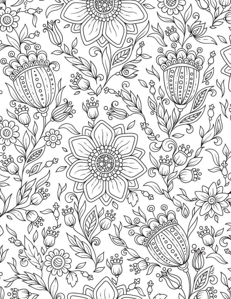 Nature - Colouring Book for Adults
