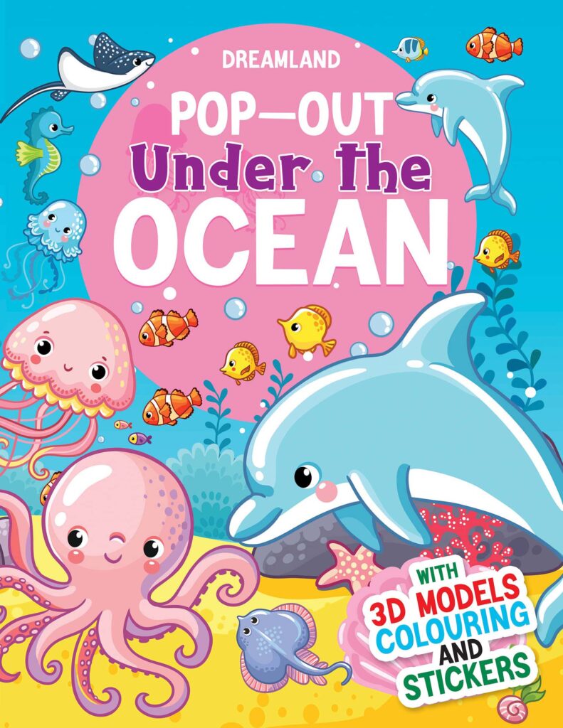 Pop - Out With 3D Models Colouring Stickers - 5 Books Pack