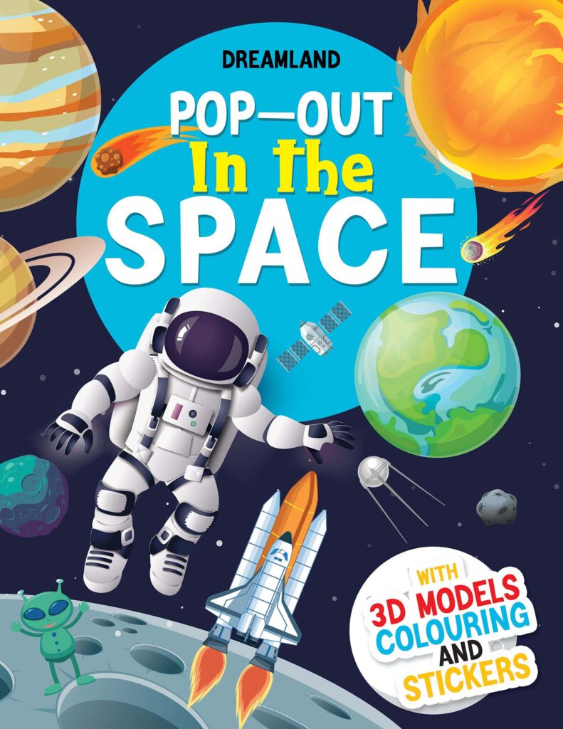 Pop - Out With 3D Models Colouring Stickers - 5 Books Pack