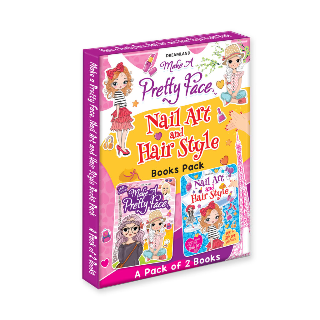 Make A Pretty Face and Nail Art, Hair Style - 2 Books Pack