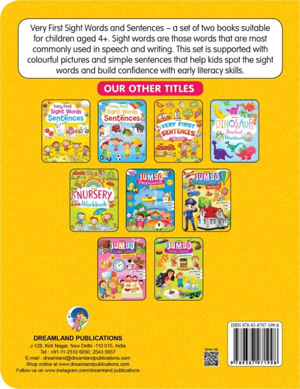 Very First Sight Words Sentences Level 1