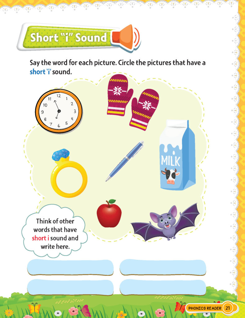 Short and Long Vowel Sounds - Phonics Reader - Part 2